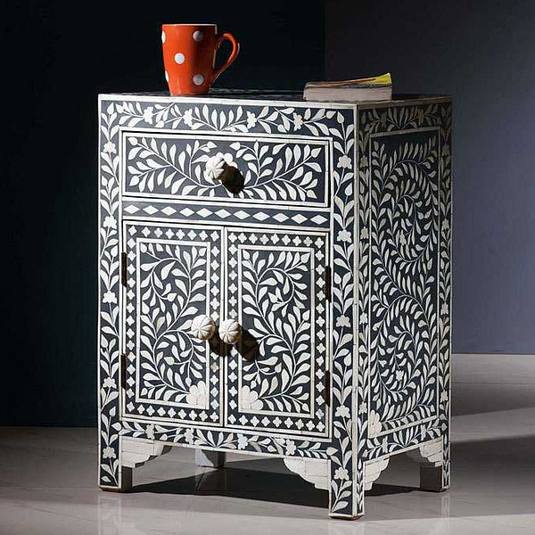 Bone Inlay Nightstand | BIIF